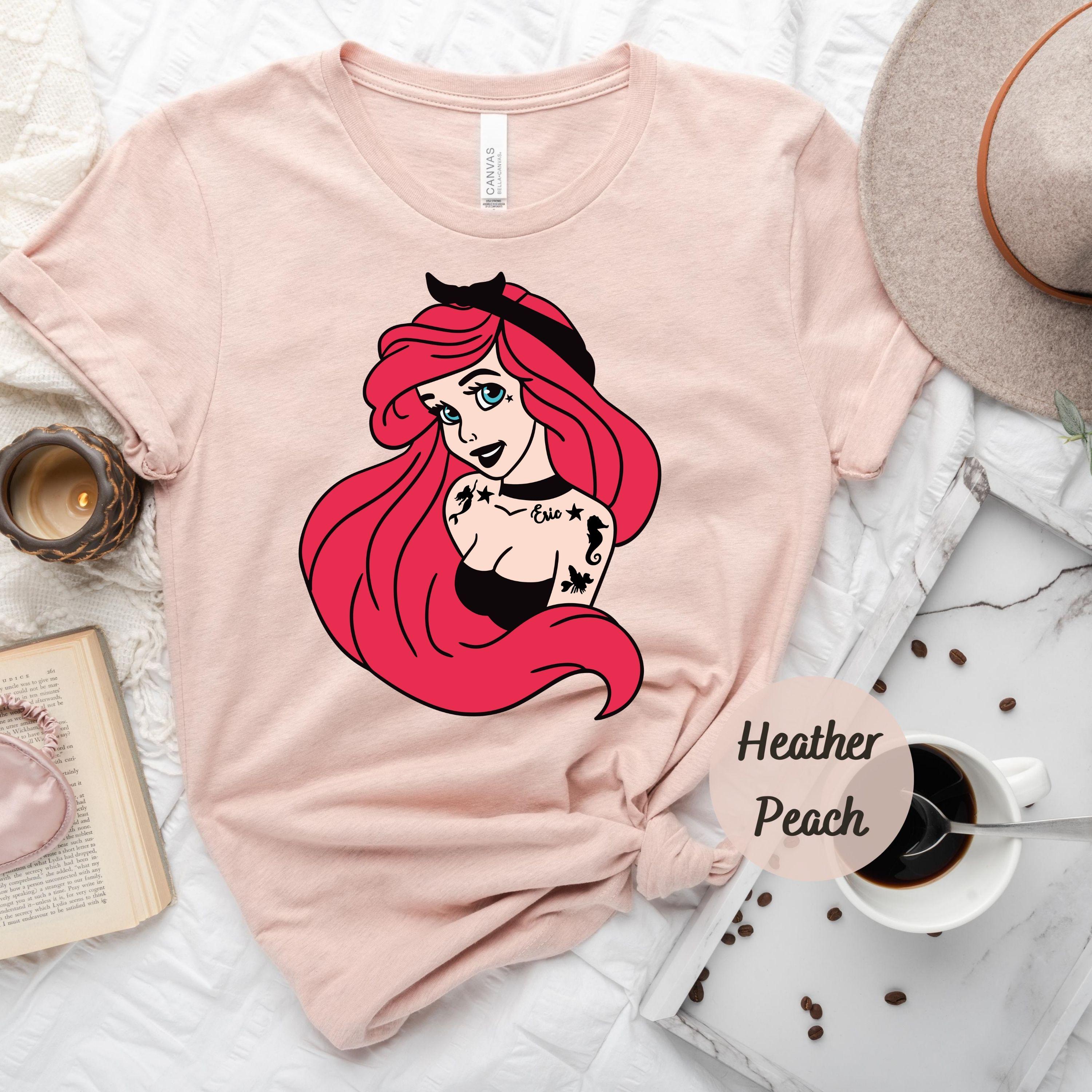 Disney Tattoo Rocker Princess Shirt, Disney Punk Princess Shirt, Tattoo ...