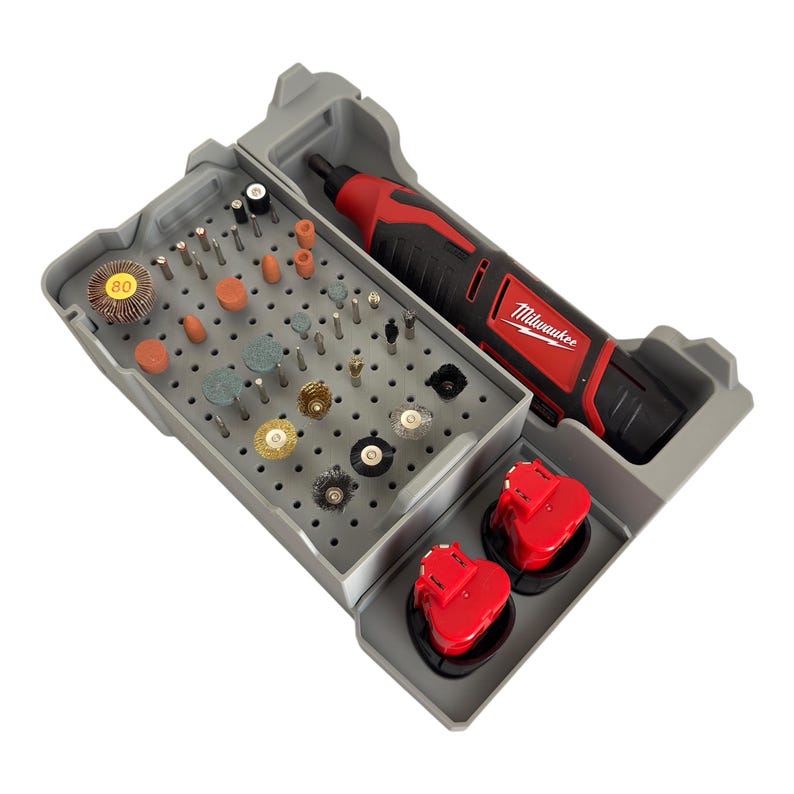 M12 Rotary Dremel Tool Insert for Milwaukee Packout (insert Only ...