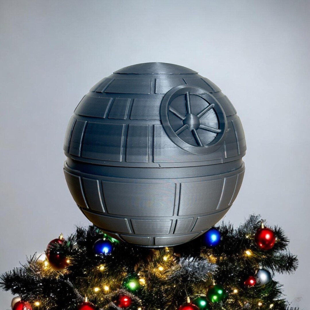 Death Star Christmas Tree Topper - Etsy