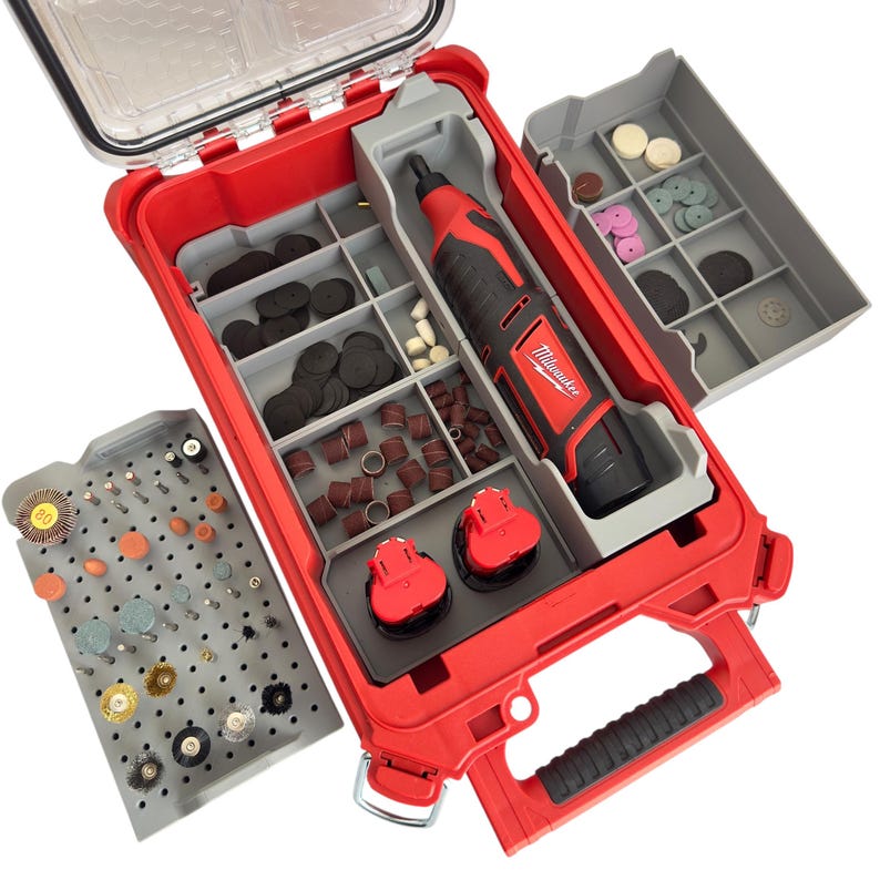 M12 Rotary Dremel Tool Insert for Milwaukee Packout (insert Only ...