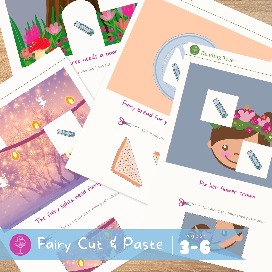 Whimsical Fairy Cut and Paste Activities Magical & - Etsy