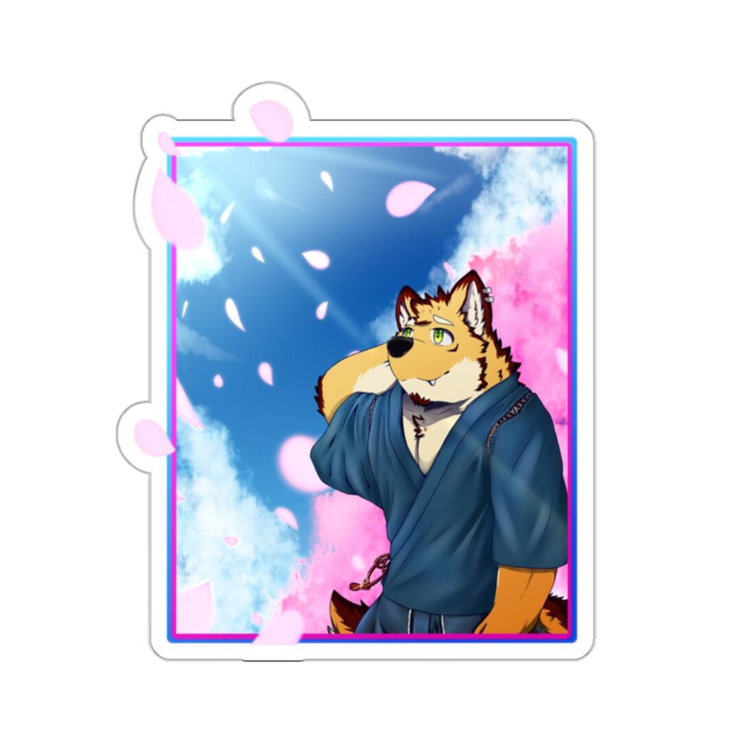 Furry Cherry Blossom-cut Stickers - Etsy