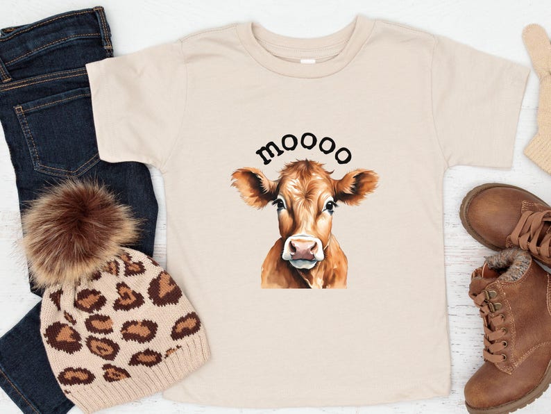 Cow Moo Kids T-shirt – Farm Animal Toddler Tee - Etsy
