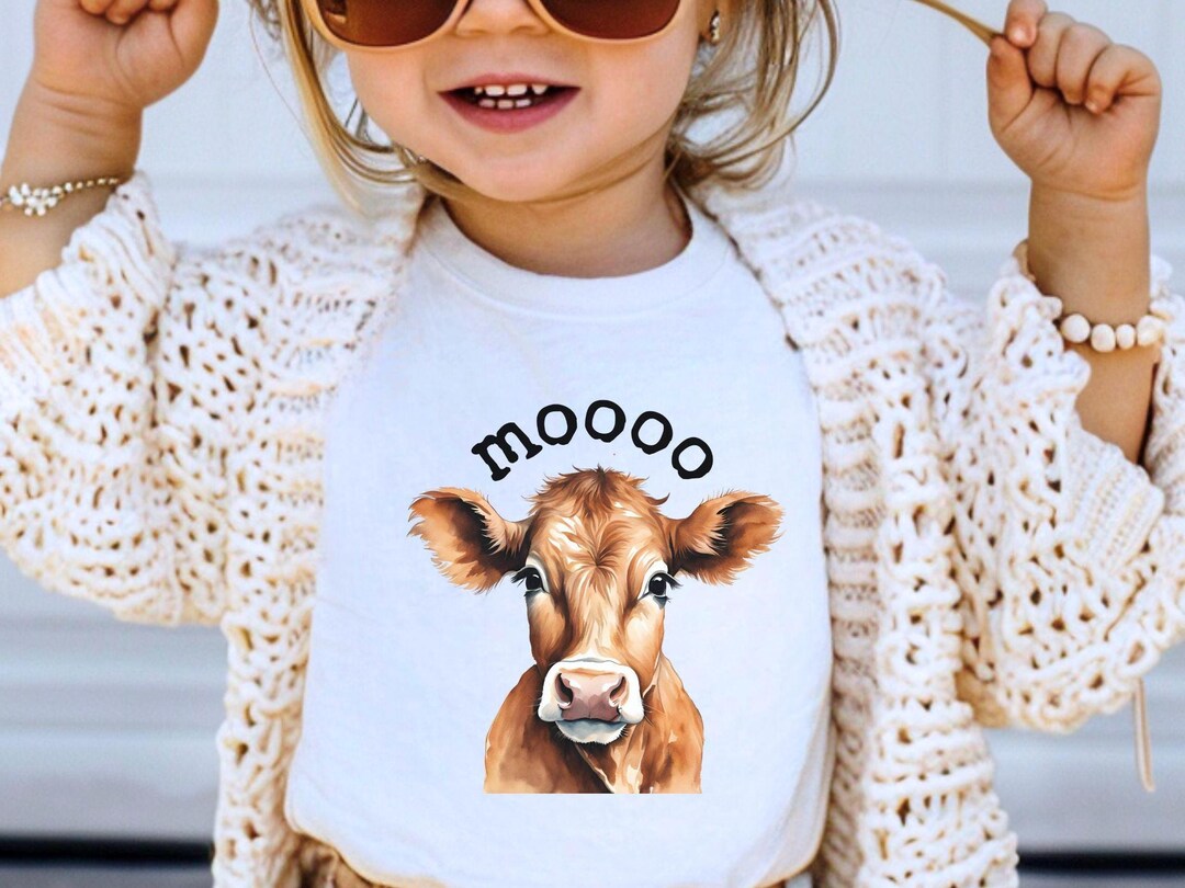 Cow Moo Kids T-shirt – Farm Animal Toddler Tee - Etsy