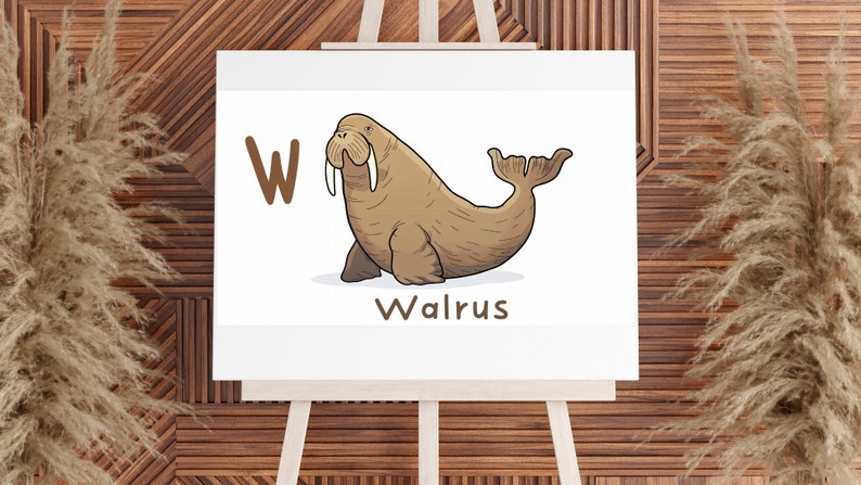 A Z Animal Vocabularies Digital Download for Kid Learning Educational ...