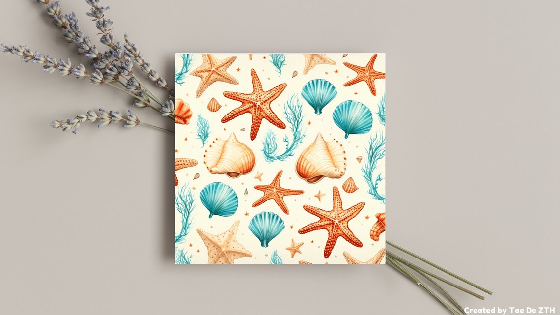 15 PNG Pictures of Shells and Starfish in Summer Theme for Digital ...