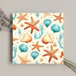 15 PNG Pictures of Shells and Starfish in Summer Theme for Digital ...