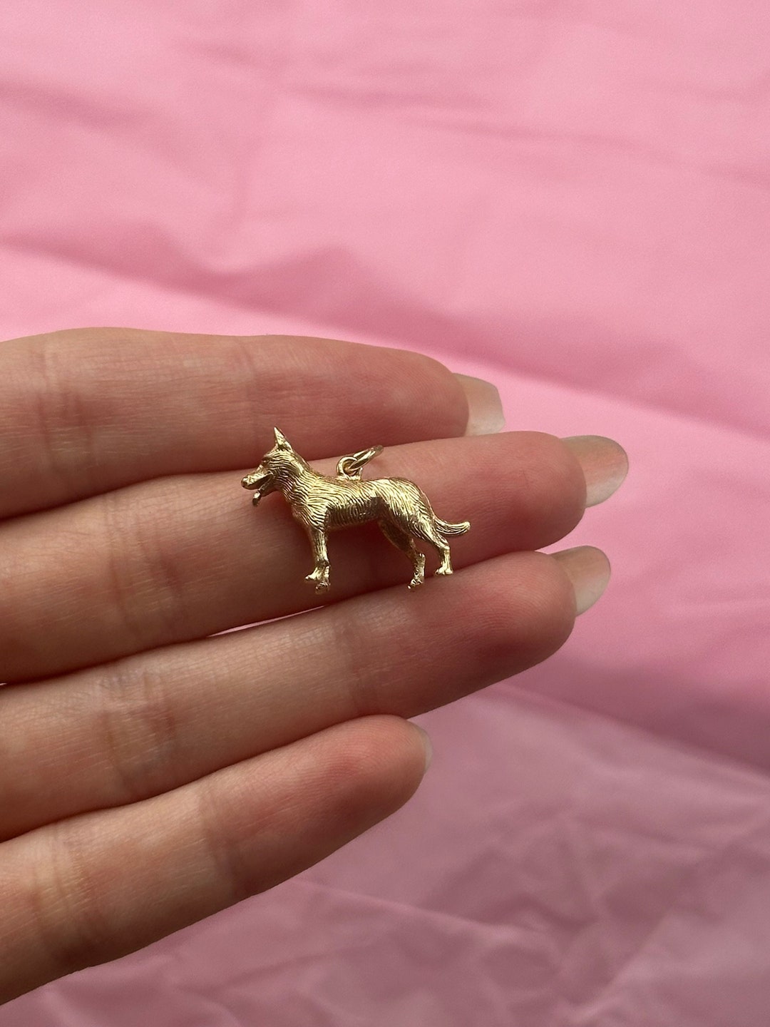 9ct Gold Dog Charm (german Shepherd!) - Etsy