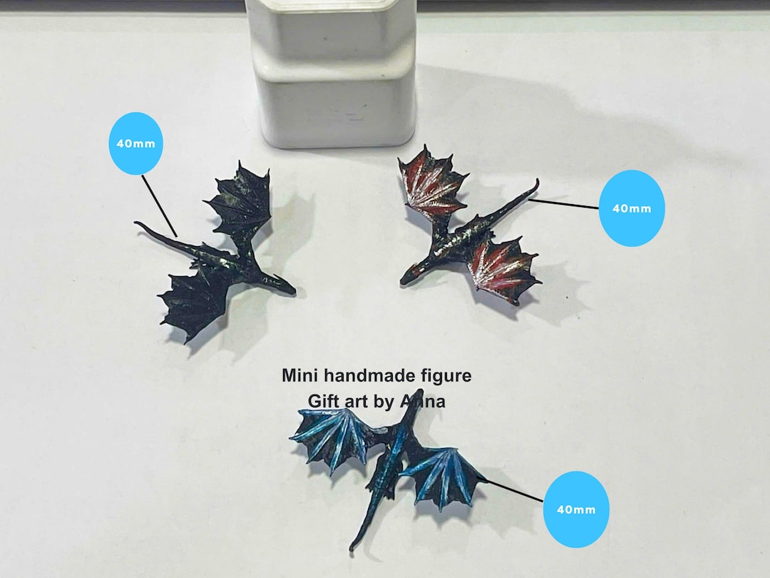 Fire Dragon and Ice Dragon Miniature Crafts - Fire Dragon and Ice ...