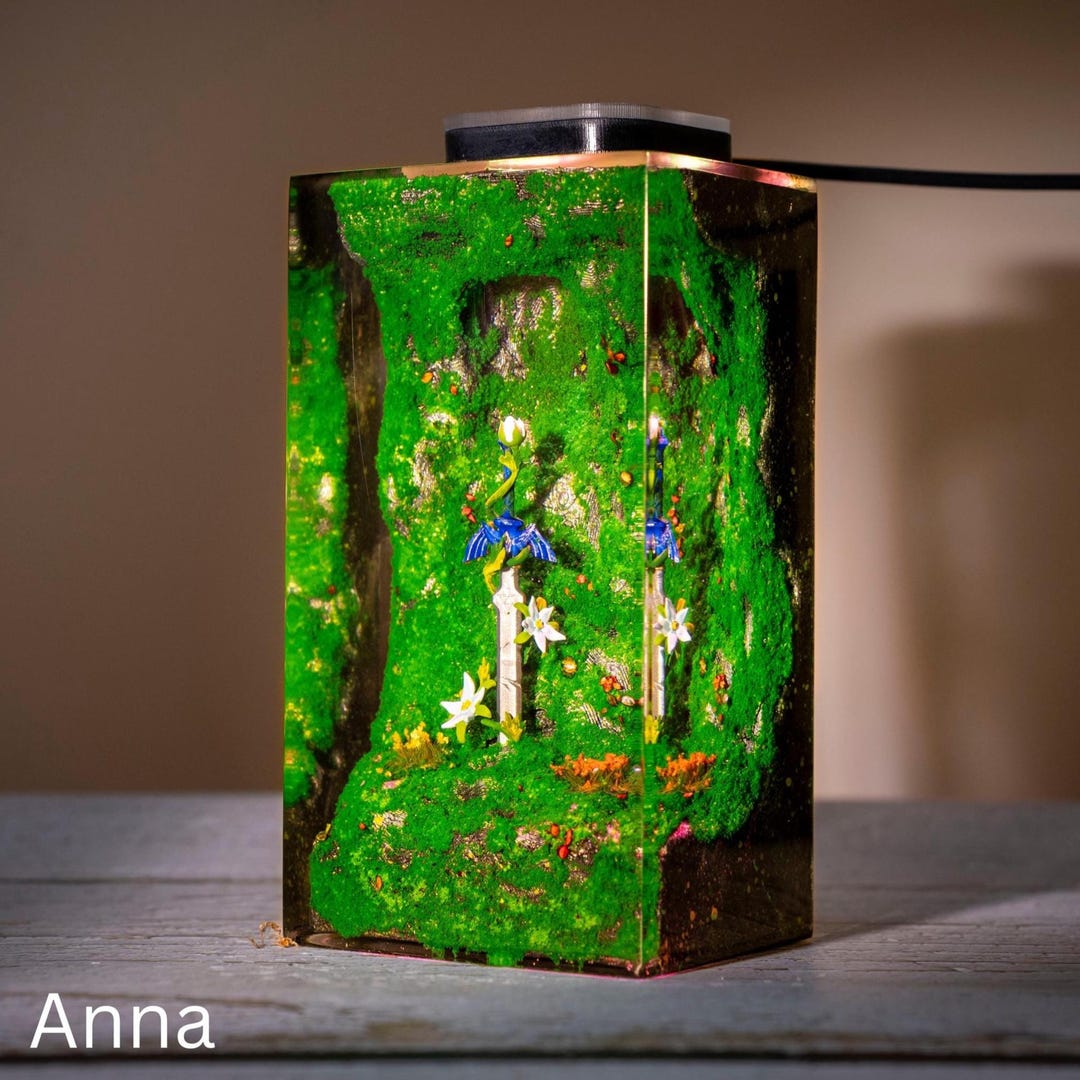 M@ster Sword - Legend of Zelda Resin Night Light - Gift for Him, Epoxy ...