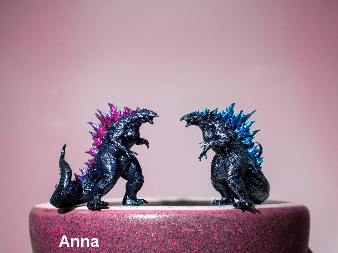 Mini Godzilla Figure: Posable Handmade Kaiju Toy, 3D Printed - Etsy
