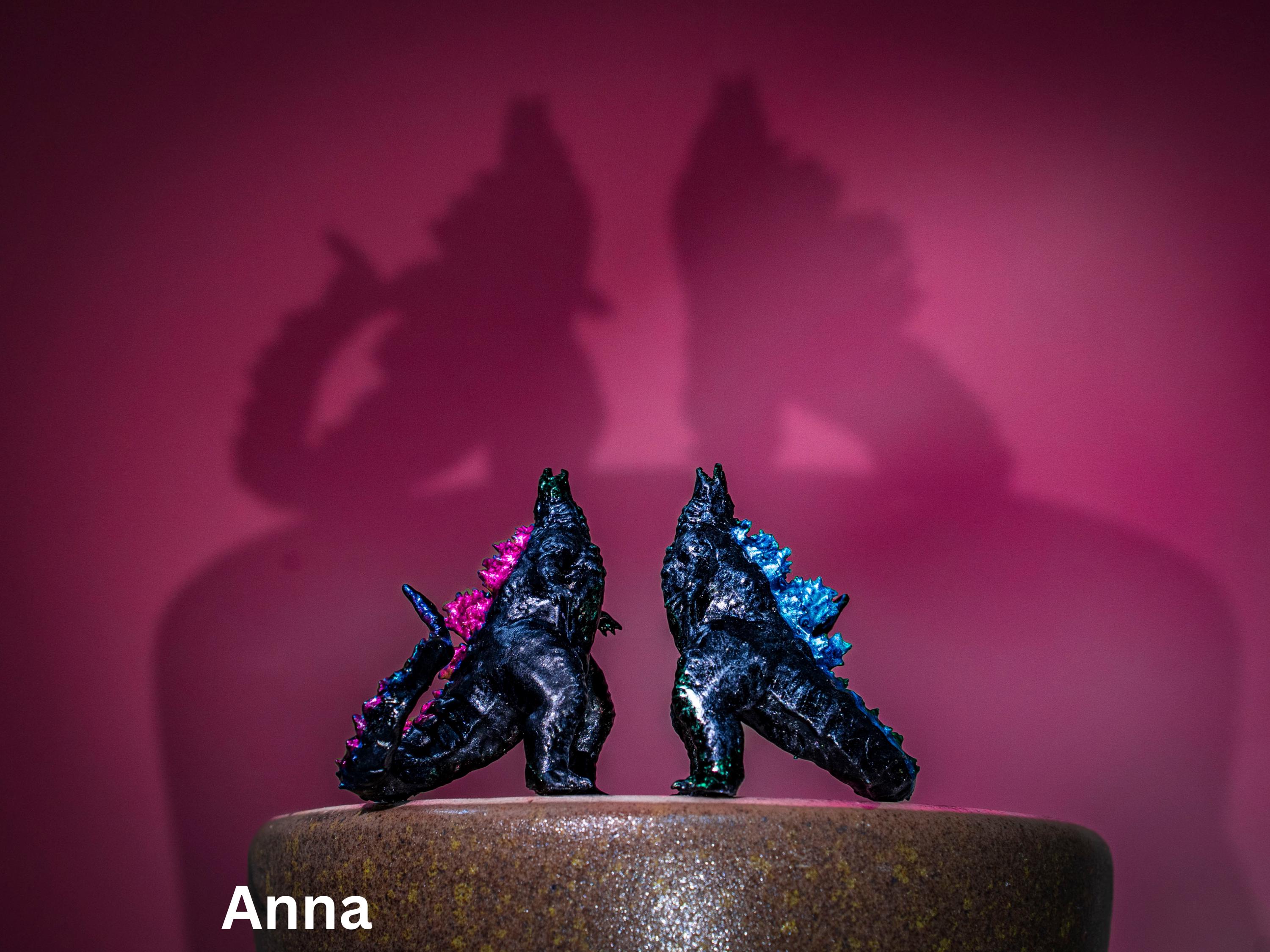 Fully Articulated Godzilla Figure, 3d Model Mini 50mm , Posable Moving ...