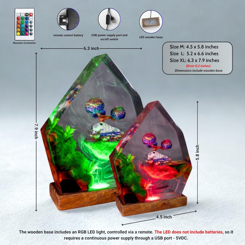 Appa Resin Night Light: Avatar Inspired Sky Bison Lamp - Etsy