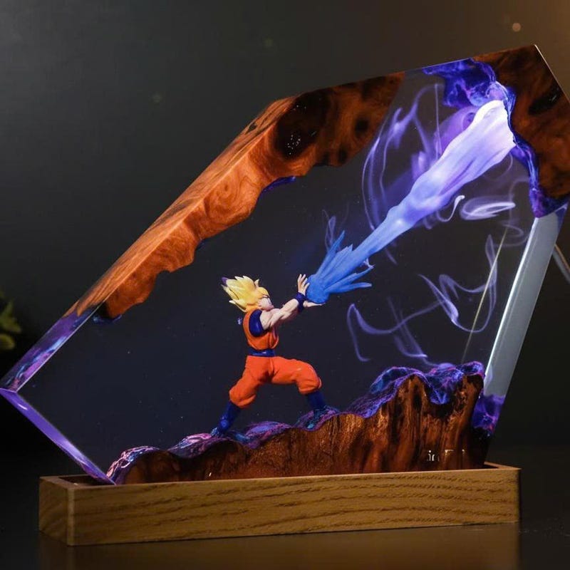 Goku Figurine Blue - Etsy