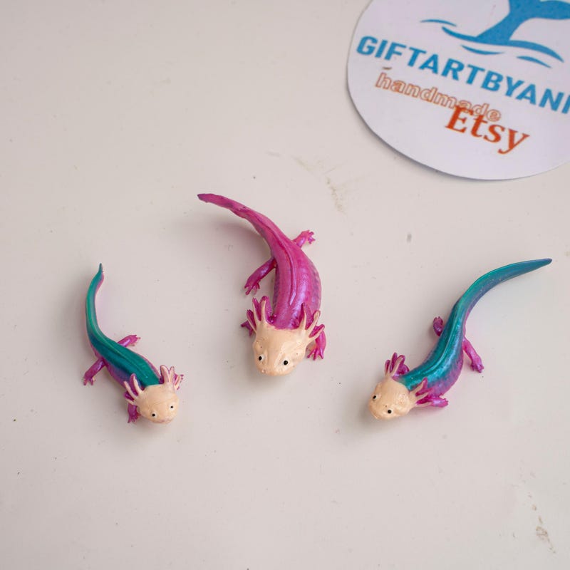 Axolotl Miniature - Etsy UK