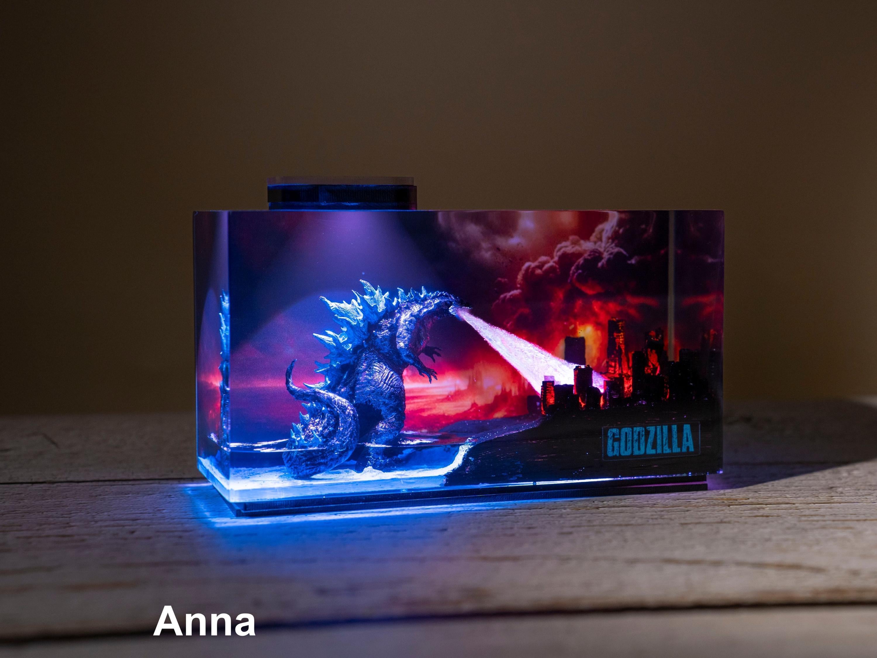 Fully Articulated Godzilla Figure, 3d Model Mini 50mm , Posable Moving ...