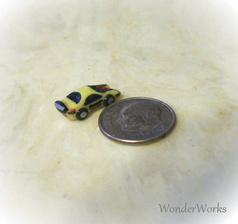 NEW Shiny Tiny Race Car 12th Scale Dollhouse Miniature | Etsy