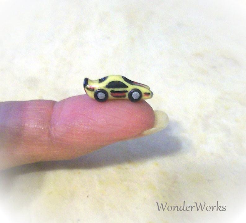 NEW Shiny Tiny Race Car 12th Scale Dollhouse Miniature | Etsy