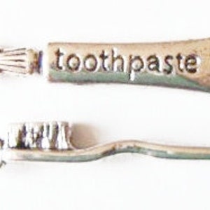 10 Charms 5 Toothpaste and 5 Toothbrush Charms - Etsy