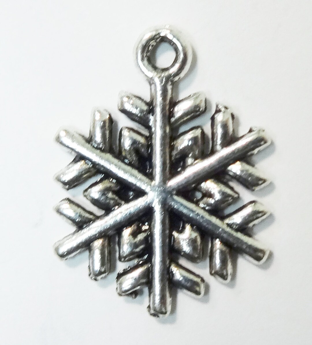 10 Snowflake Charms 20x15x1.5mm ITEM:AH3 - Etsy