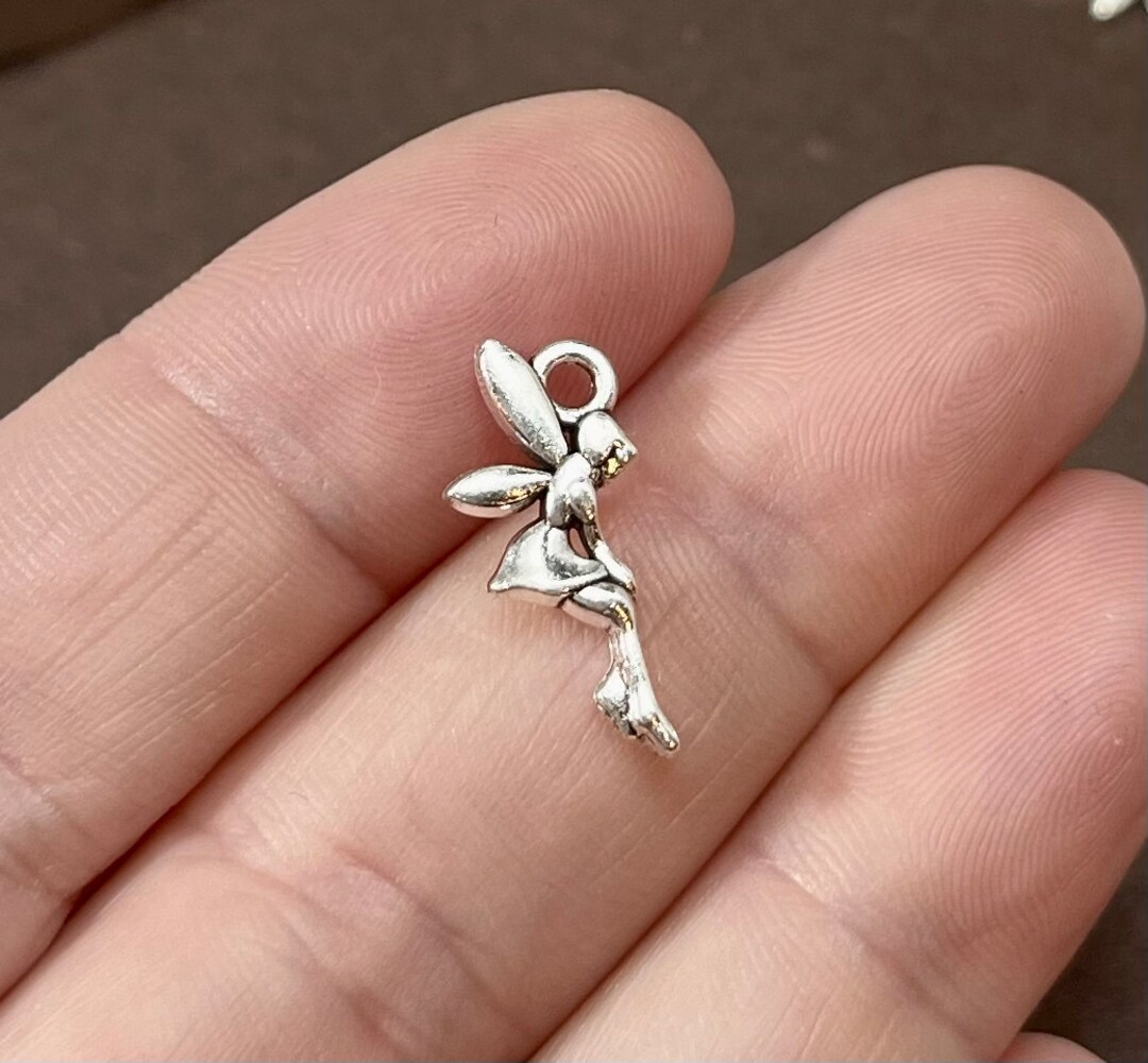 10 or 50 Charms, Fairy, Pixie, Charms 17x8x1.5mm, Hole 1.8mm ITEM:BP22 ...