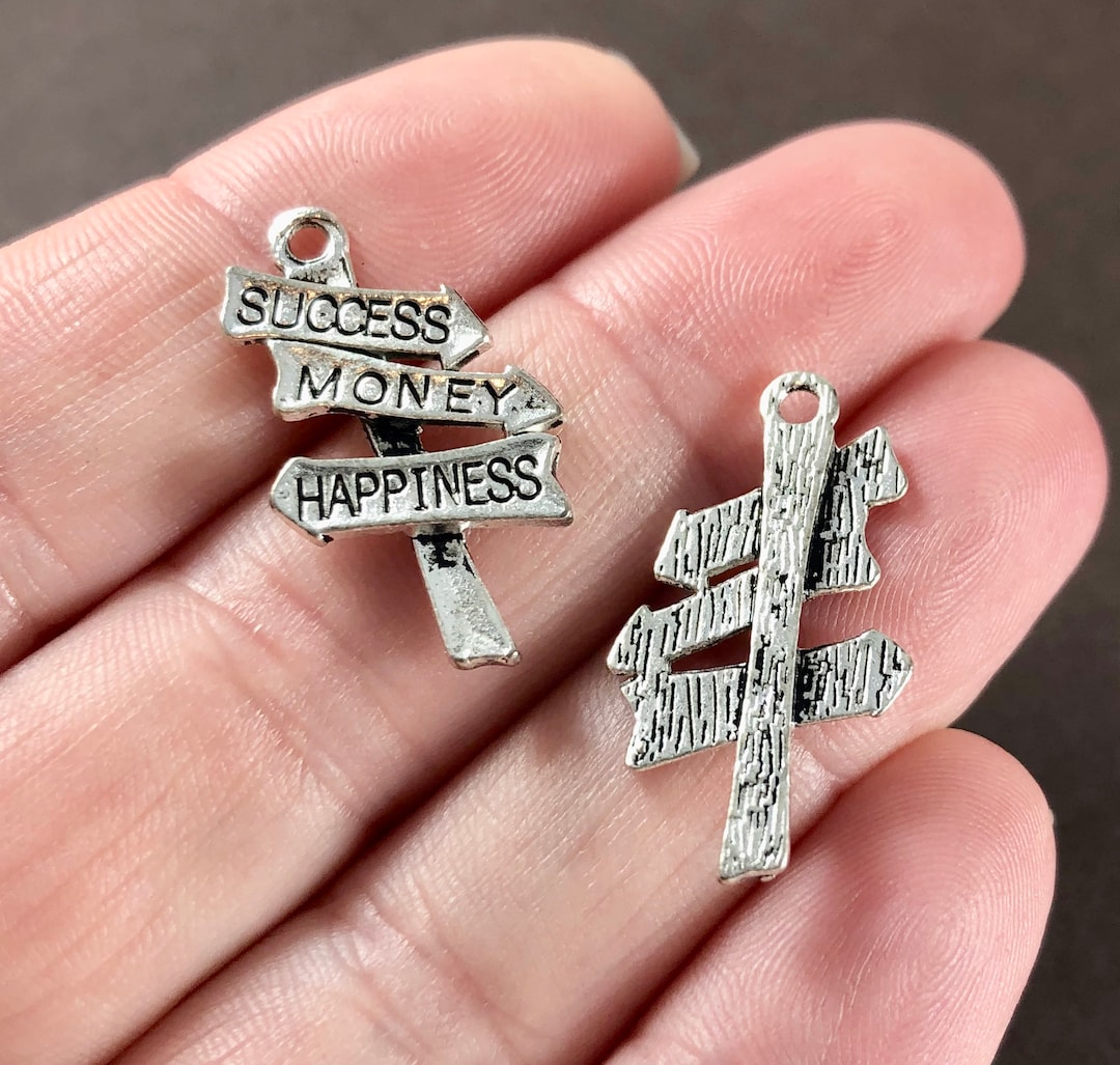 10 Charms, Success, Money, Happiness, Guidepost, Graduation, Charm ...