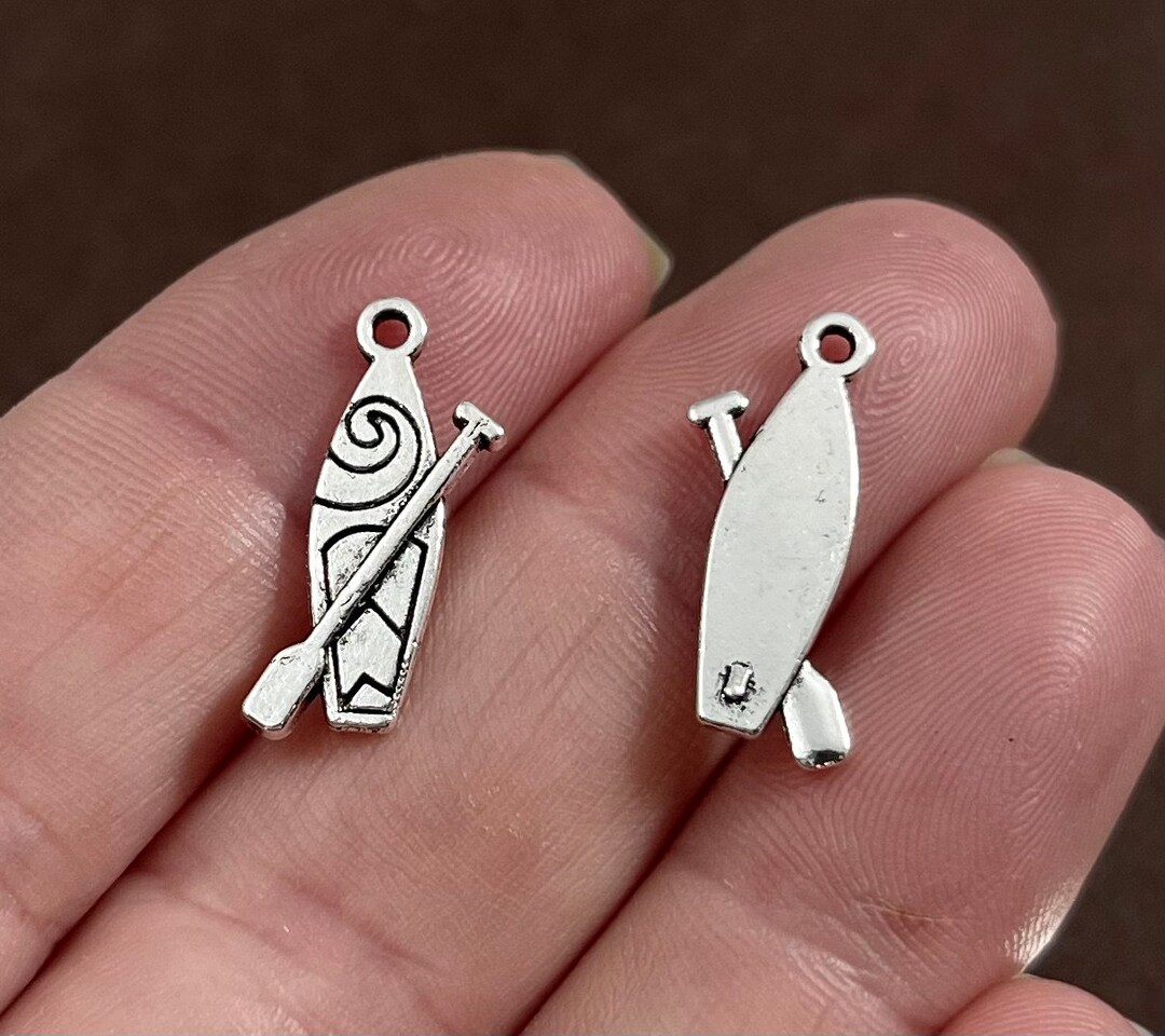 10 Charms, Paddle Board, Oar, Kayak, Canoe, Boat, Camping, 19x10x1.4mm ...