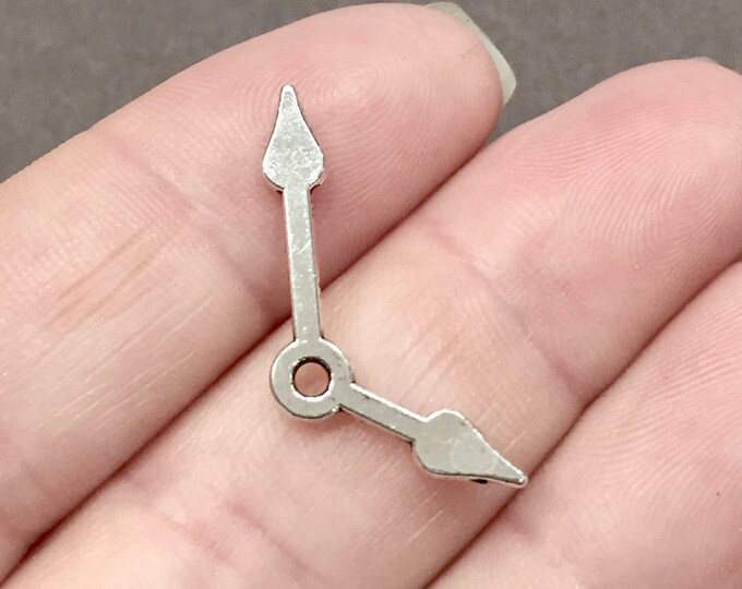 10 Clock Hands Charms 27x10x1mm Hole: Approx. 2mm SH563 - Etsy