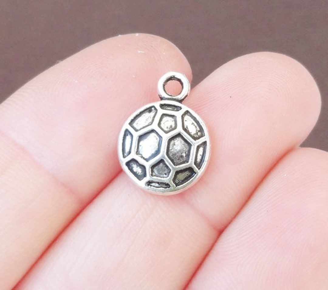 10 Charms, Soccer Ball, Charm 15x11x3mm ITEM:G23 - Etsy