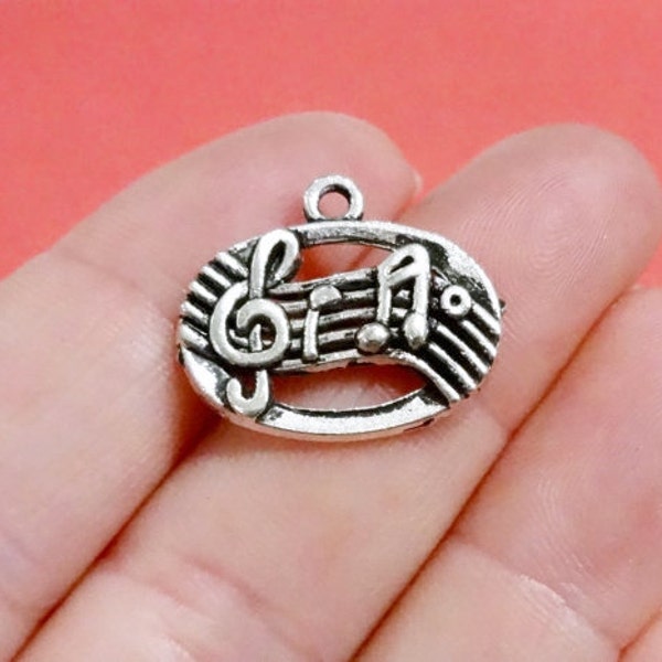 Music Notes Charm - Etsy