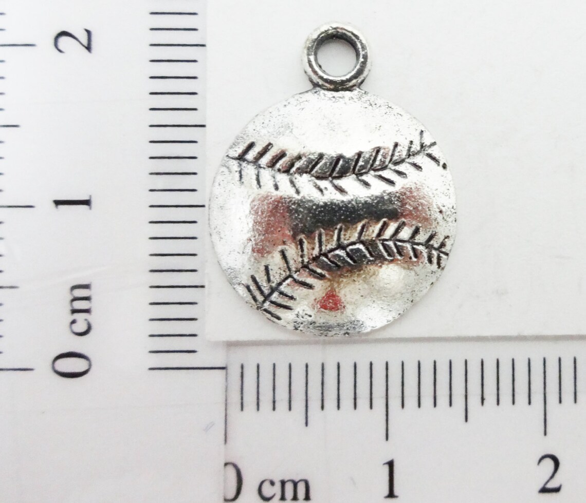 10 Baseball Charms 18x15x3.5mm ITEM:H8 - Etsy