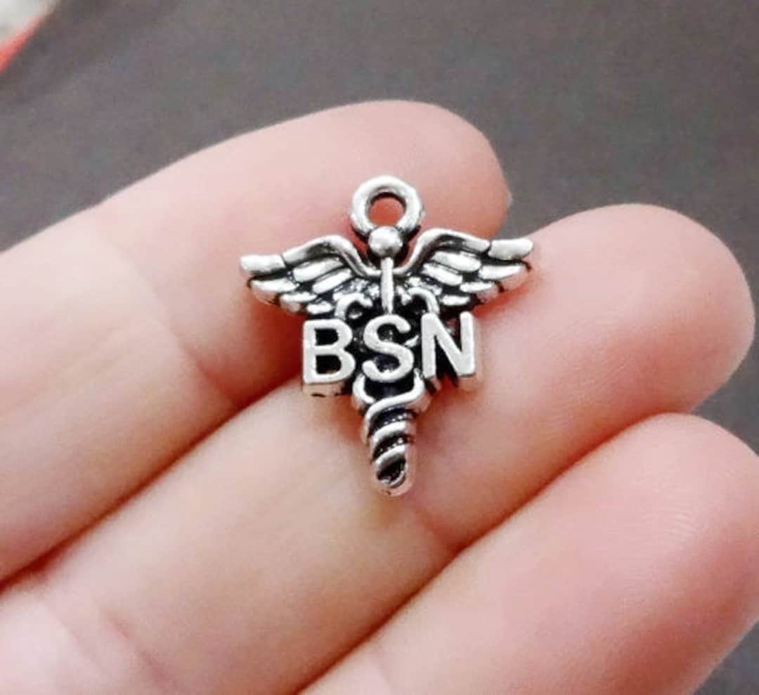 4 Charms, Bachelors of Science Nurse, BSN, Caduceus, Charms 19x20mm ...