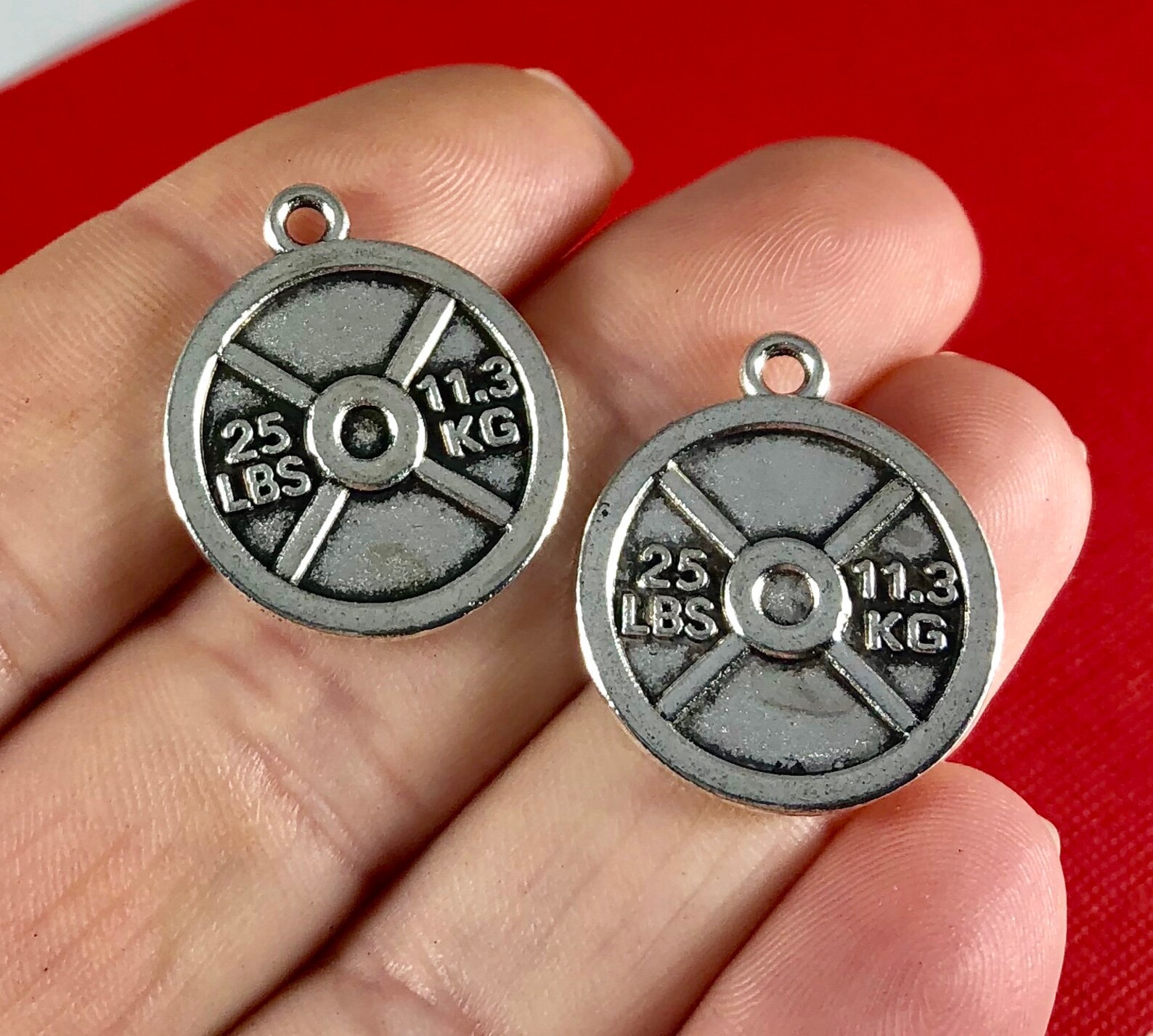 4 Weight 25 LBS / 11.3 KG Charms double Sided Charms | Etsy