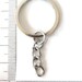 10, Key Chains, Key Rings, Round, Silver Tone, Iron Based Alloy, 5.1cm2 ...