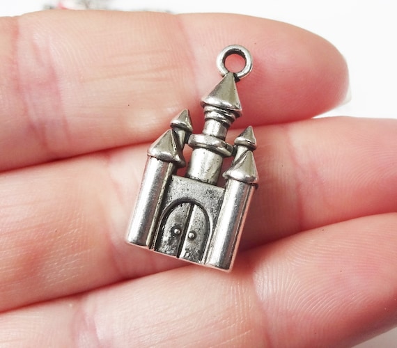 10 Charms Castle Princess Fairy Tale Charm 28x14x4mm Item: - Etsy