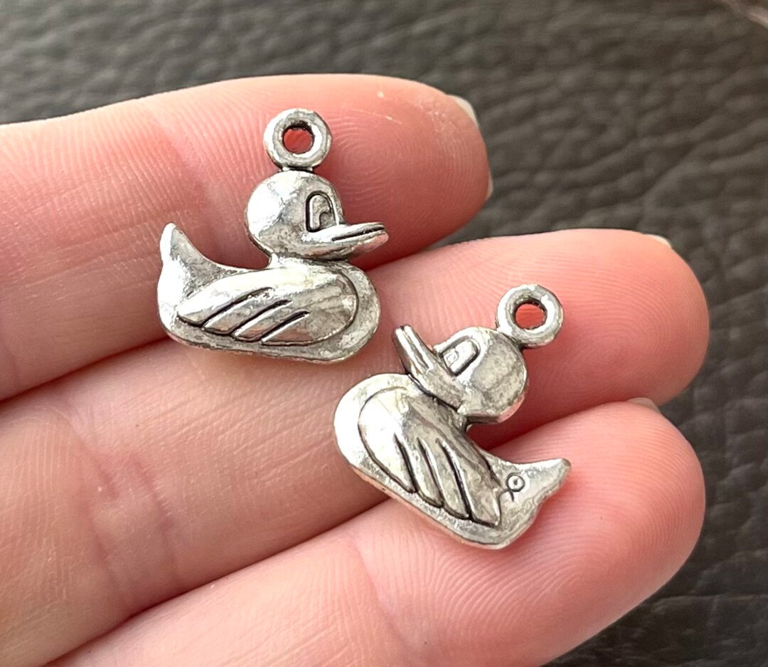 10 Charms, Duck, Charm (double Sided Puffed) 16x19x4mm ITEM:AB14 - Etsy