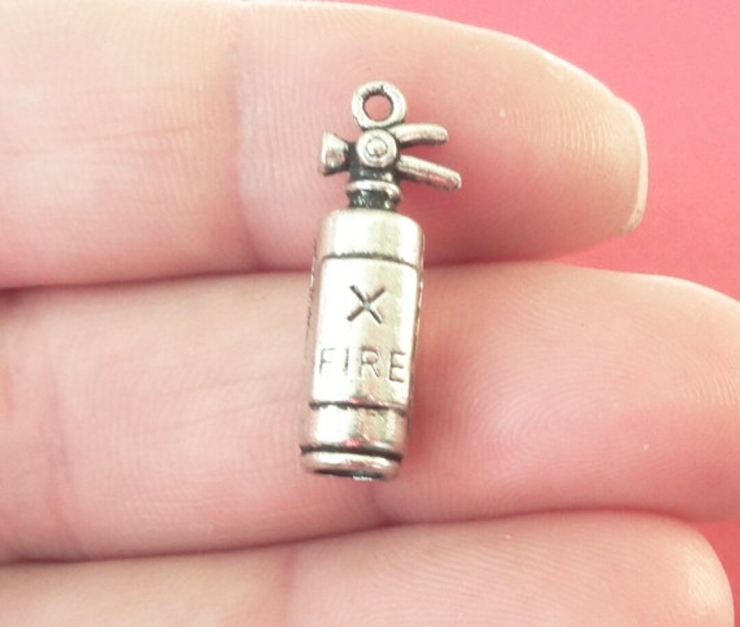 10 Charms, Fire Extinguisher Charm 3D 20x18x6mm ITEM:F21 - Etsy