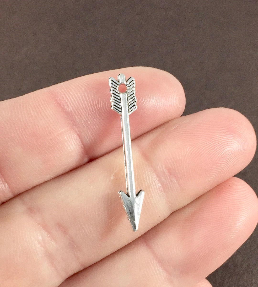 10 Charms, Arrow, Archery, Sport, Charm, Pendants, 30x5x1.5mm Hole: 2mm ...