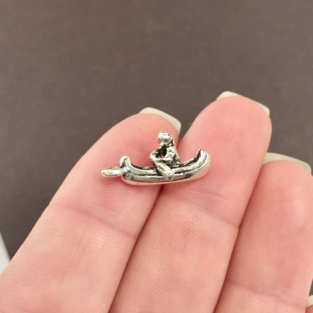 10 Charms, Row Boat, Canoe, Camping, Charm 18.6x7x8mm, Hole: 2mm - Etsy