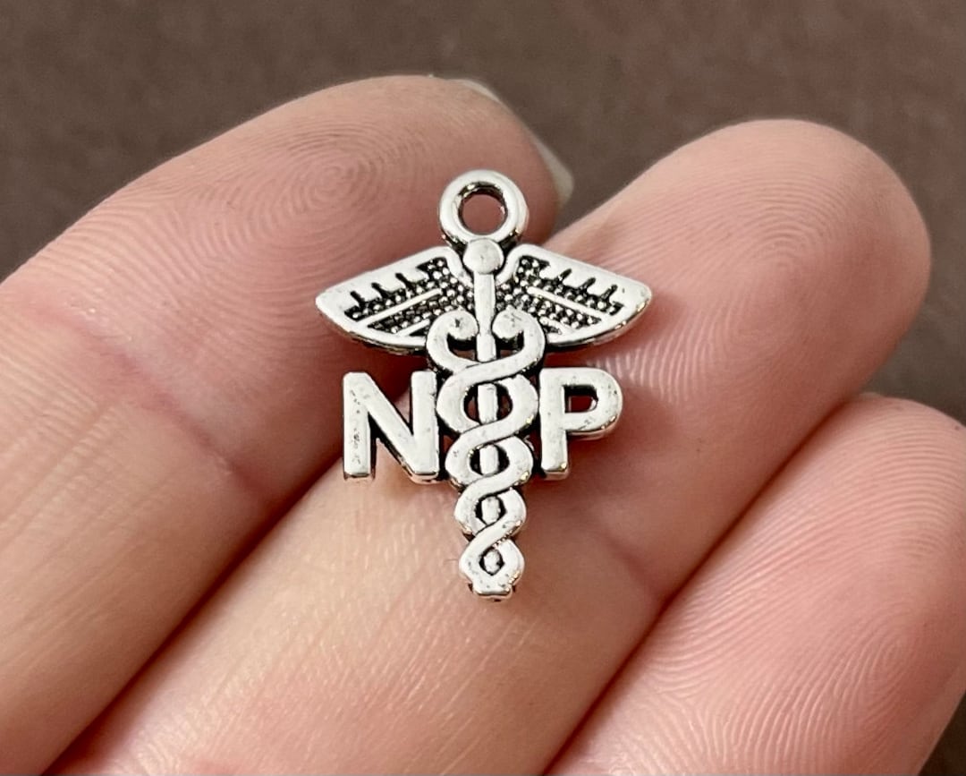50 Charm, Nurse Practitioner, NP, Caduceus, Charms 20.5x15.5x1.5mm, Hole 1.8mm ITEM:BM15 - Etsy