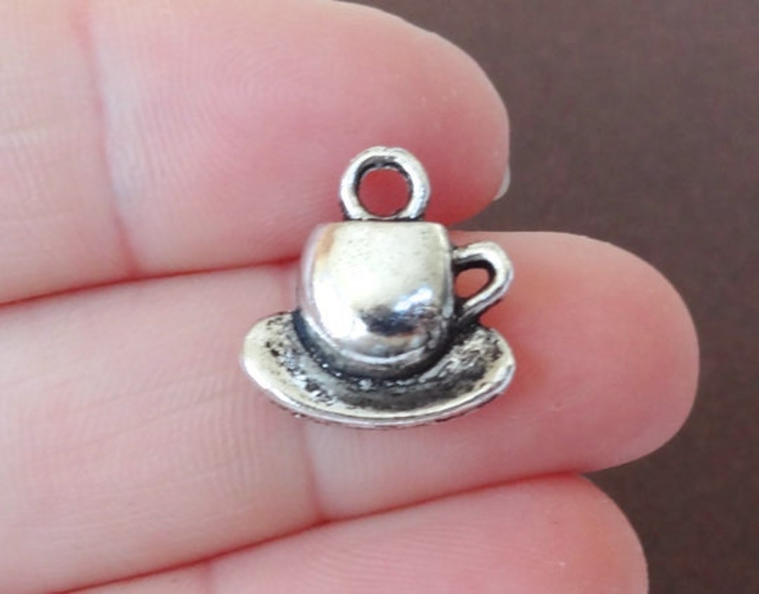10 Charms, Coffee, Tea, Mug With Saucer Charms 15x15x4mm ITEM:S23 - Etsy