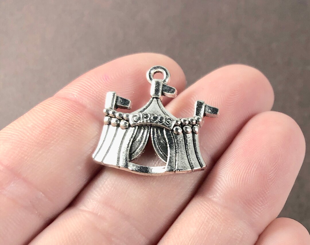 10 or 50 Charms, Circus Tent, Charm, 22x21x4mm, Hole: 1.6mm SH254 - Etsy
