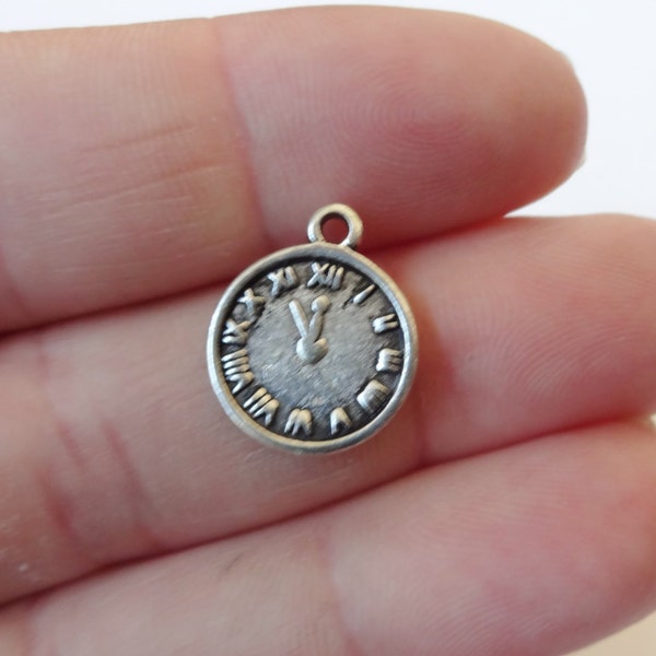 Clock Charm - Etsy