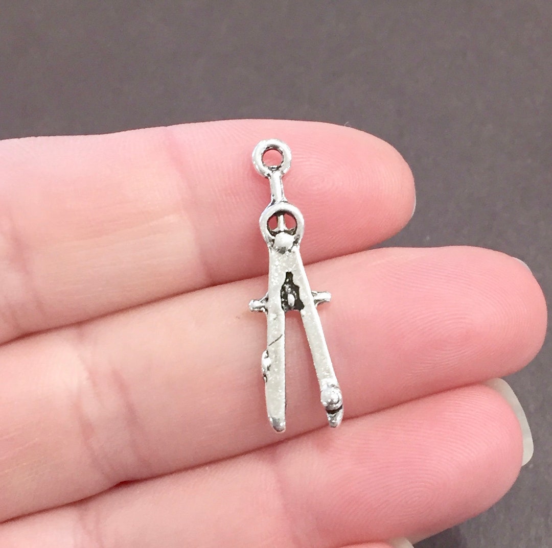 10 Charms, Protractor, Math, Architect, Design, Teacher, School, (3D ...