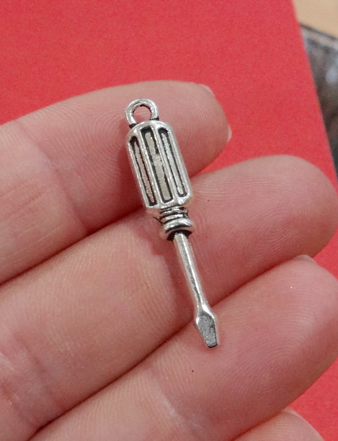 10 Charms, Screwdriver, Tool, (3D) Charm 31x6x4.5mm ITEM:AX19 - Etsy