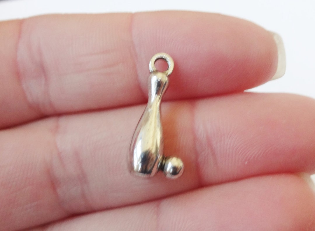 10 or 50 Charms, Bowling Pin, Bowler, Team, Charms 20x9x5.6mm ITEM:J6 ...