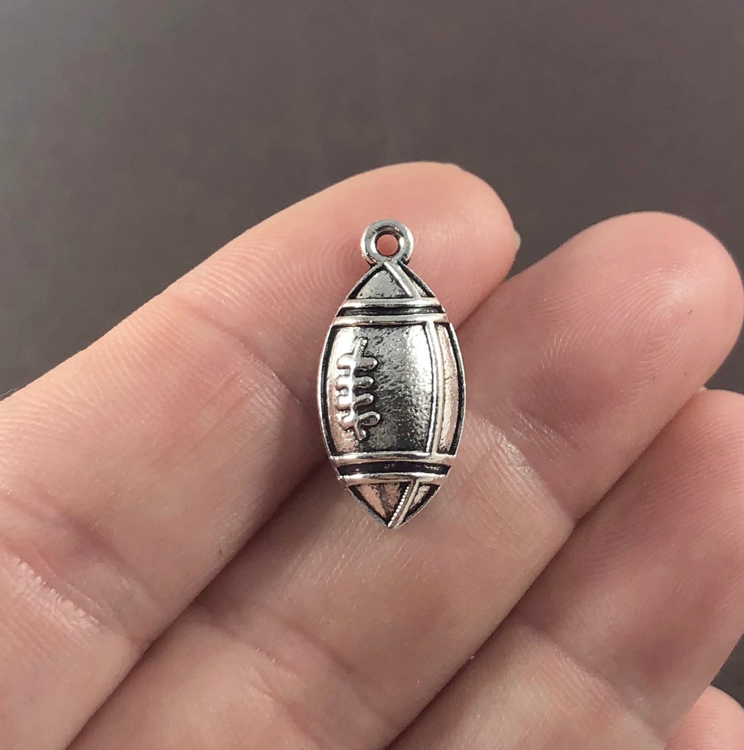 10 Charms, Football, Sport, Charm 10x23x4mm Hole:1-1.5 SH435 - Etsy