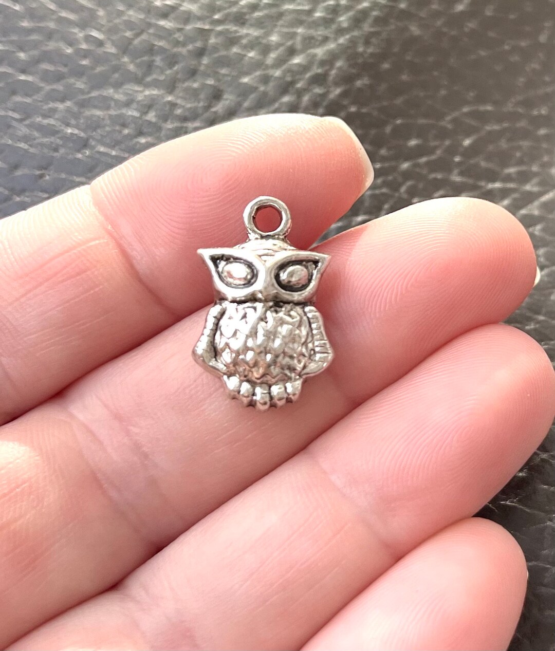 10 or 50 Charms, Owl Charm, 20.5x13x5.5mm, Hole 2mm, ITEM:AC7 - Etsy