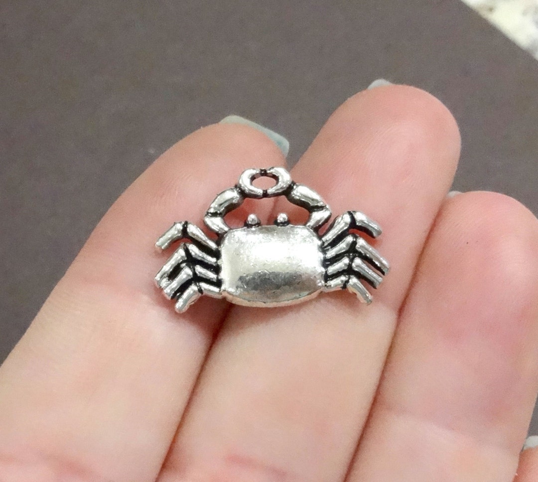 10 Charms, Crab Charm 14x23x2.5mm ITEM:BV12 - Etsy
