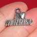 8 I Love heart Swimming Charms 22x15mm ITEM:AS11 - Etsy